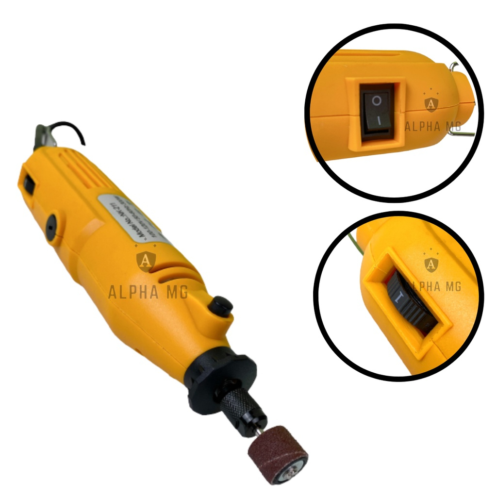 Mini Retifica Profissional 210pçs 500w Nakasaki Com Maleta + Extensor ...