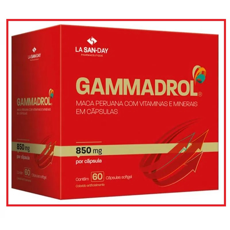 Gammadrol 60 Cápsulas 850Mg - La San Day | Shopee Brasil