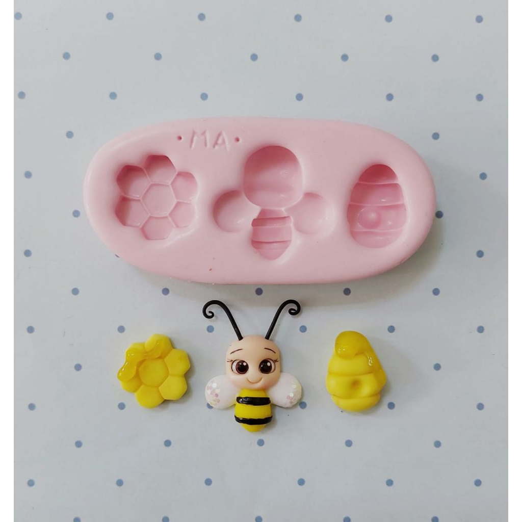 Molde de Silicone Kit Abelha - MA660 | Shopee Brasil