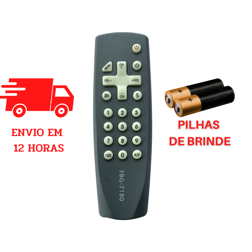 Controle Remoto para TV SEMP Toshiba Tubo CT-7160 / CT-7180 / TVC-102 ...