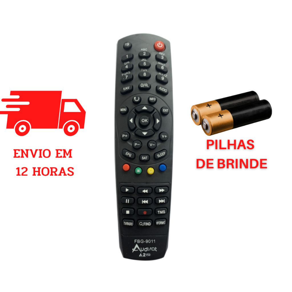 Controle Remoto para Receptor Audisat | Shopee Brasil