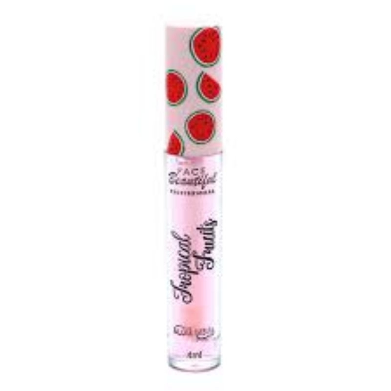 Gloss Labial Melancia Tropical Fruits Face Beautiful Shopee Brasil