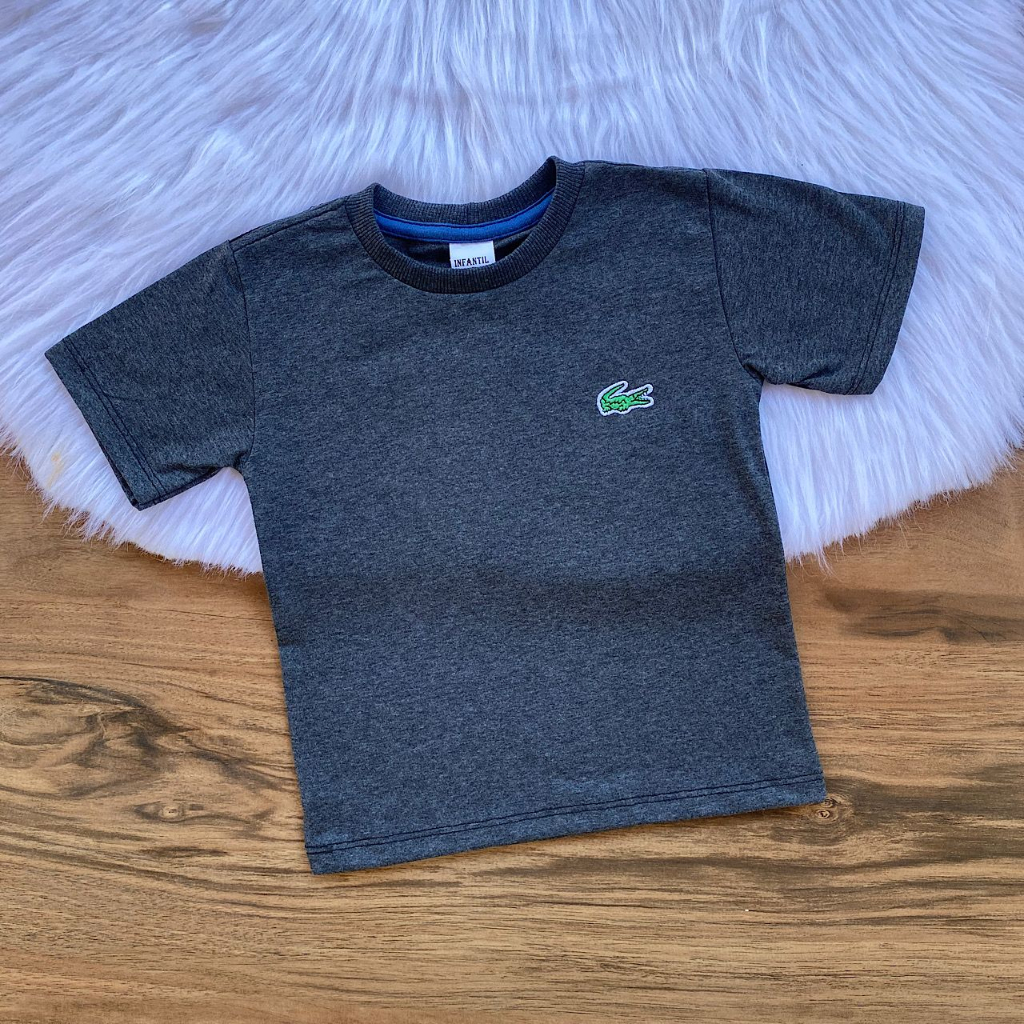 Camiseta Lacoste Infantil Menino 1 Ao 16 Anos Algodão | Shopee Brasil