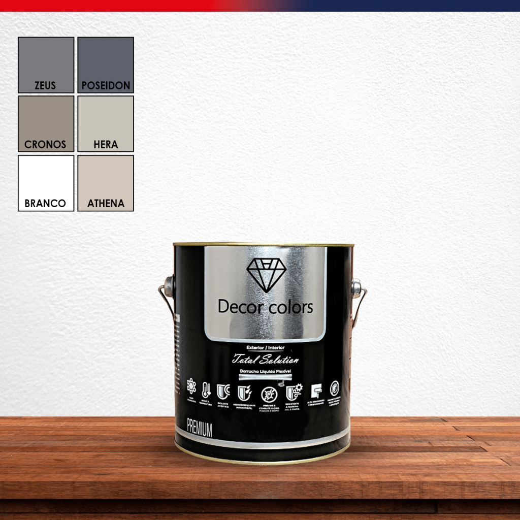 Tinta Emborrachada Borracha Líquida Decor Colors 3,6Lts 51M² Para ...