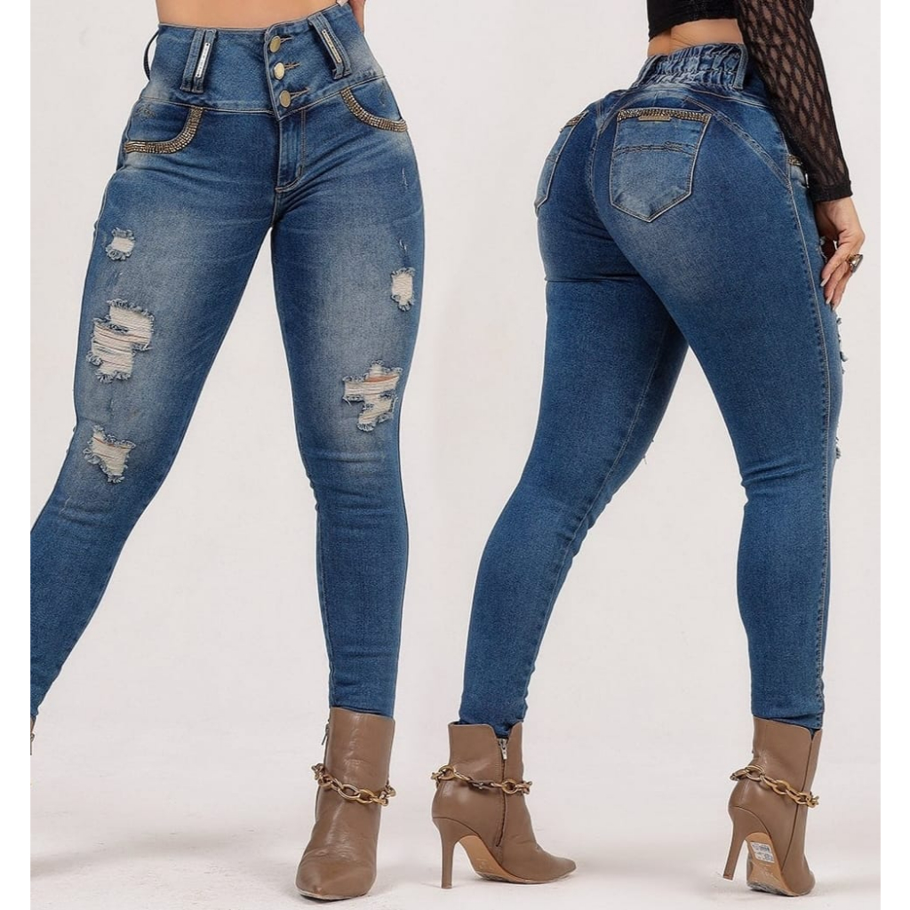 Calça Skinny C/ Destroyd Rhero Original | Shopee Brasil