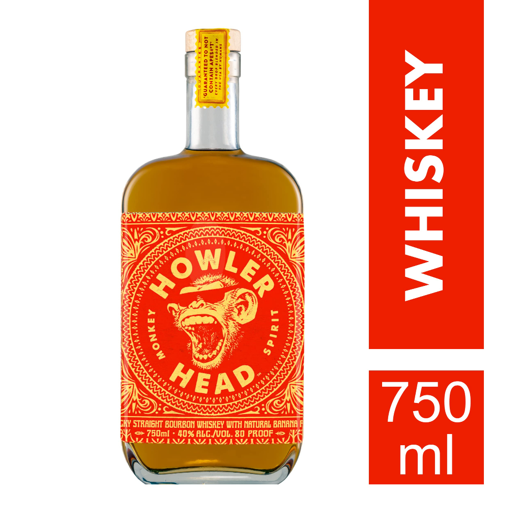 Whiskey Howler Head Banana Bourbon 750ml | Shopee Brasil