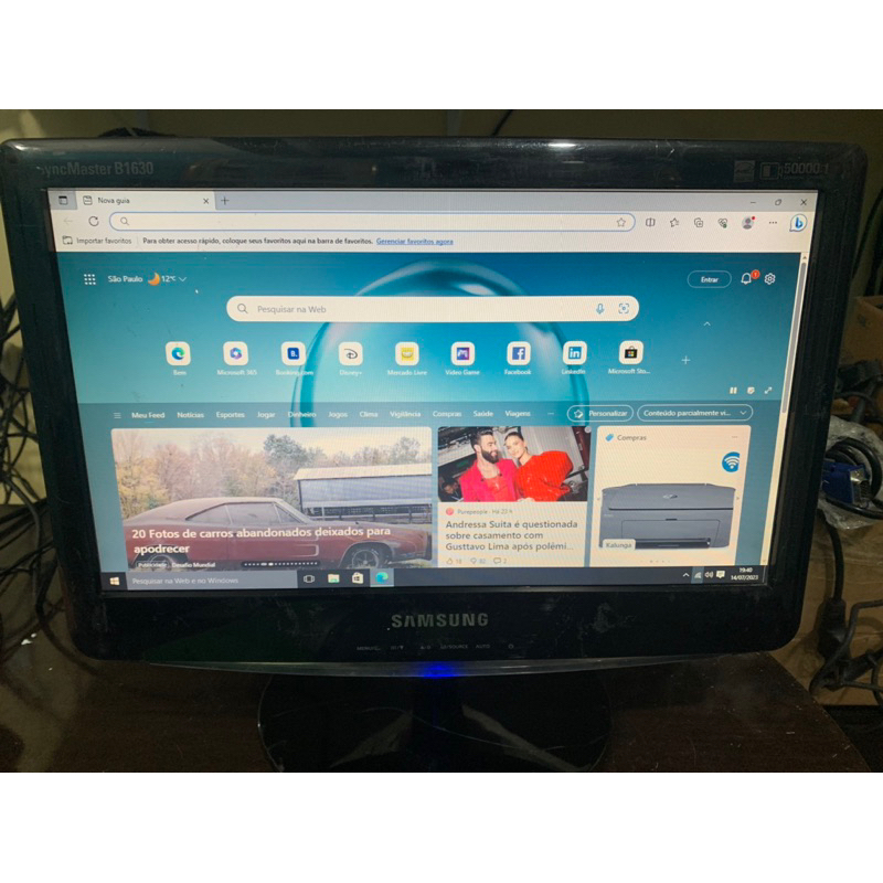MONITOR DE TELA PLANA DE 16 polegadas . | Shopee Brasil