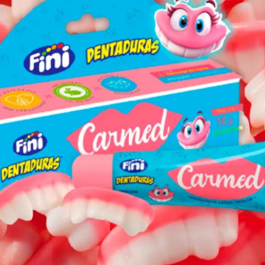 Hidratante Labial Carmed Fini Dentadura Incolor Efeito Gloss | Shopee Brasil