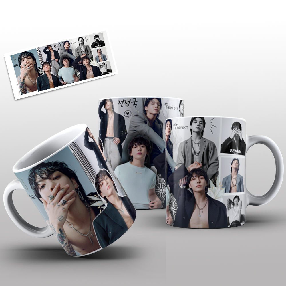 Caneca Jeon Jungkook Seven JK | Shopee Brasil