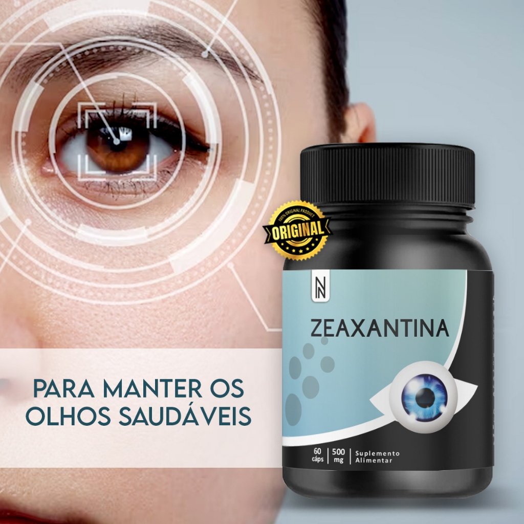 Zeaxantina 60 Cáps Fórmula Natural Para O Cuidado Da Visão NATURALLY ...