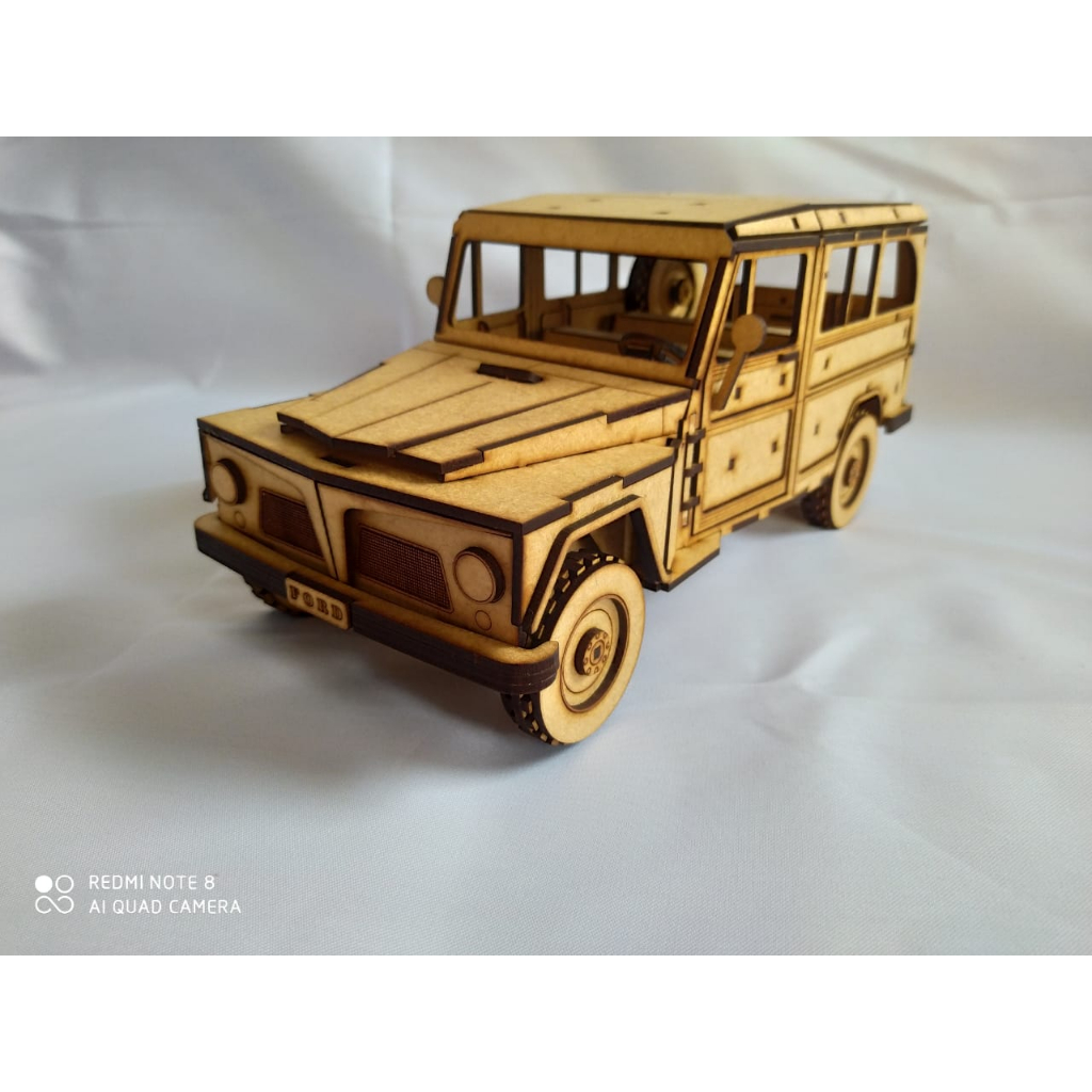 Miniatura Em Mdf 3d Ford Rural | Shopee Brasil
