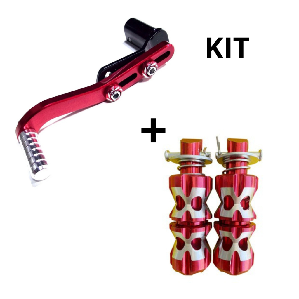 Pedal Cambio Passador Trocador Marcha Esportivo + Pedaleira Esportiva ...