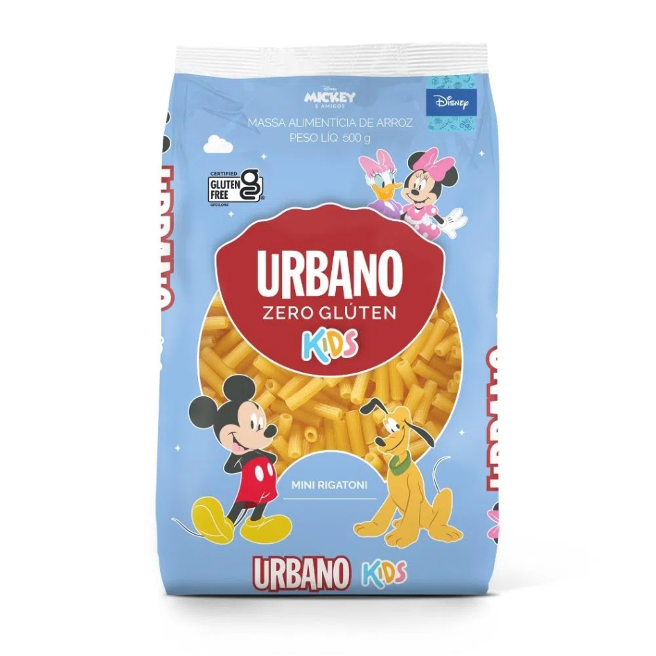 Macarrão Mini Rigatoni Kids Vegano Vegetariano sem Glúten Urbano 500g ...