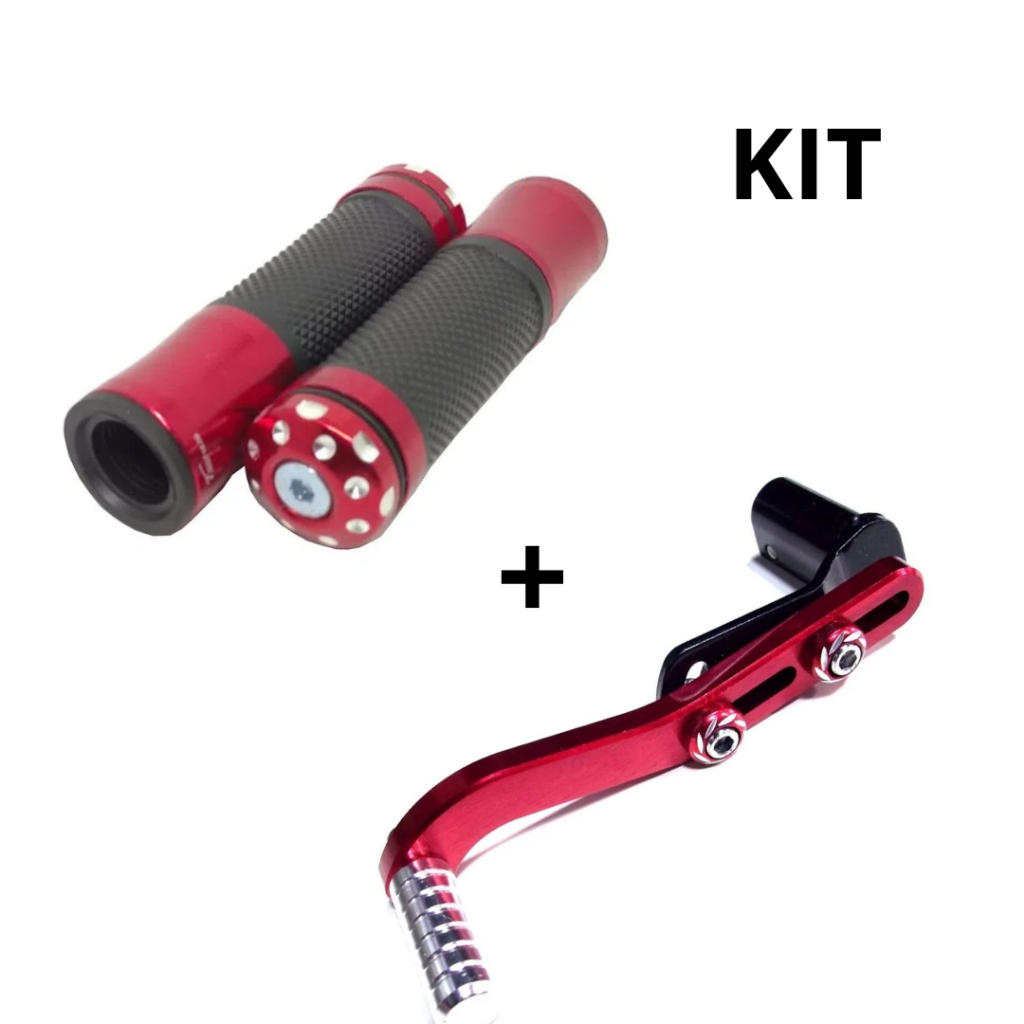 Pedal Cambio Pedaleira Passador Trocador Marcha Esportivo + Manopla ...