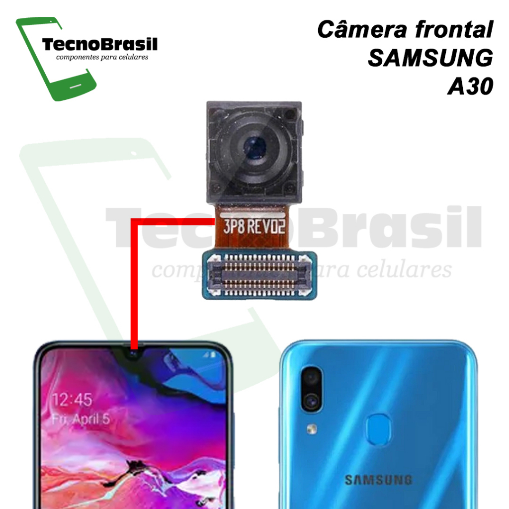 Câmera frontal celular SAMSUNG modelo A30 | Shopee Brasil