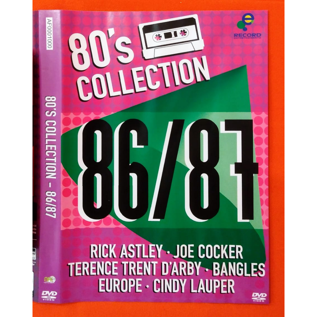 DVD 80s Collection 86/87 Rick Astley Joe Cocker Bangles Europe | Shopee ...