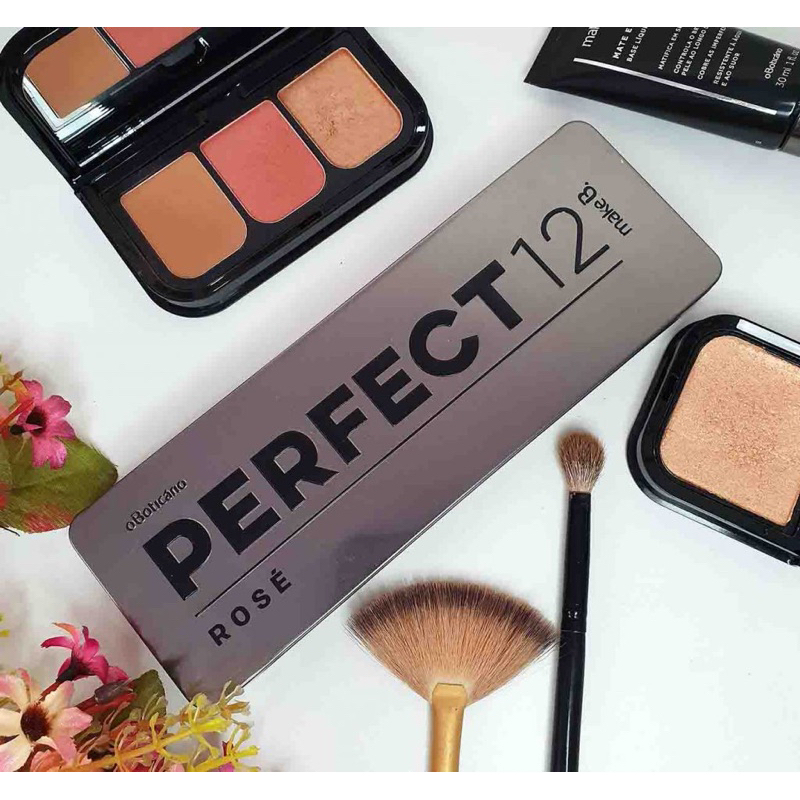 Paleta Perfect 12 Make B Rosé- O Boticário | Shopee Brasil