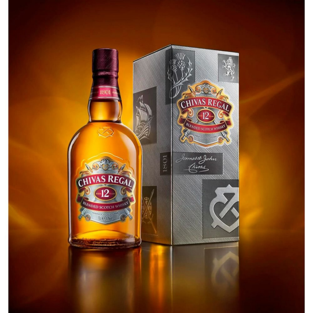 Whisky Chivas Regal 12 anos 1 Litro - Original | Shopee Brasil