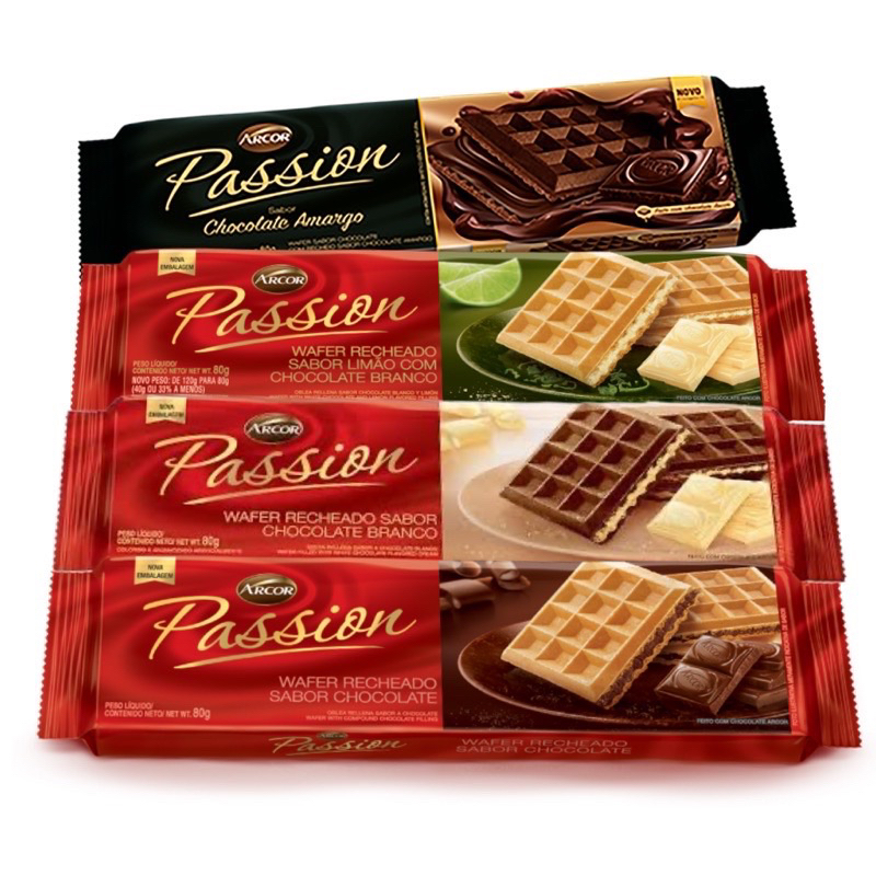 Wafer Passion Arcor 80g | Shopee Brasil