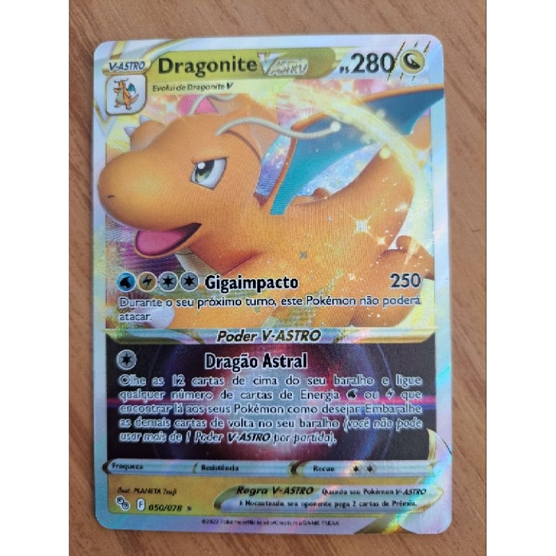 Card Pokémon Dragonite V Astro original e nova | Shopee Brasil
