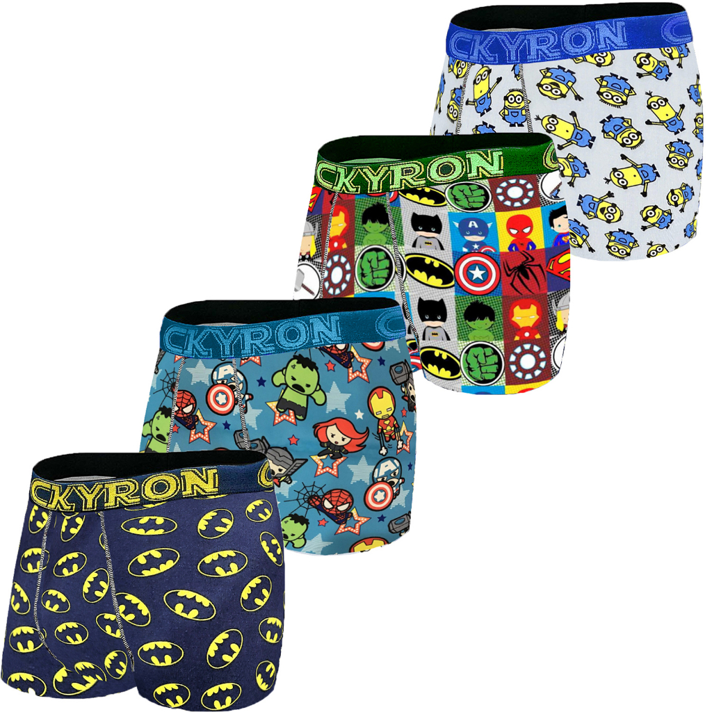 Kit 10 Cueca Infantil Box Cuecas Boxer | Shopee Brasil