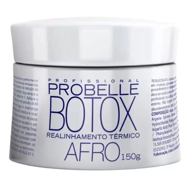 Botox Capilar Alisante Probelle Afro 150g | Shopee Brasil