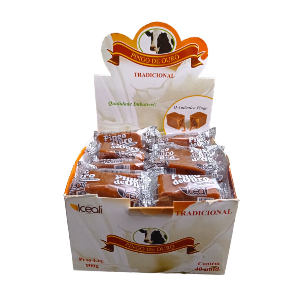 Pingo de Ouro Doce de Leite Cremoso 40 unid. 900g | Shopee Brasil