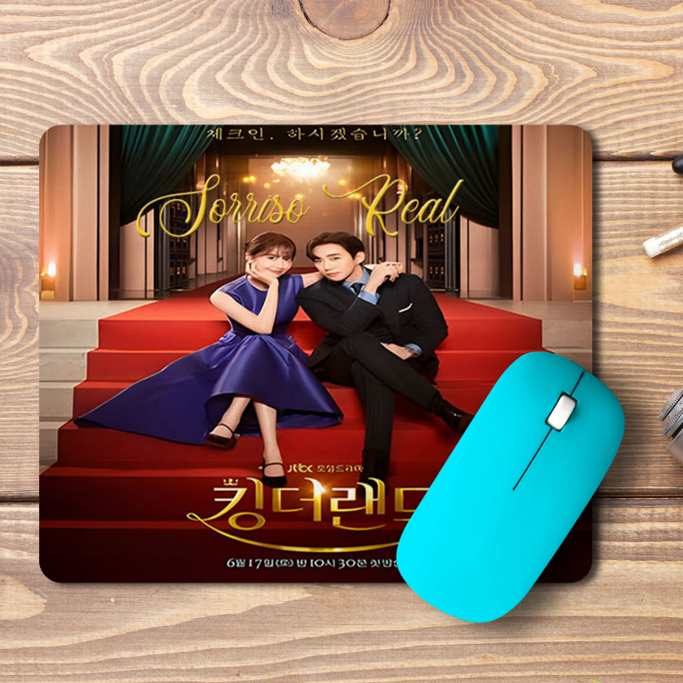 Mouse Pad Personalizado Sorriso Real 20x15cm emborrachado coreia coreano dorama kdrama King the ...
