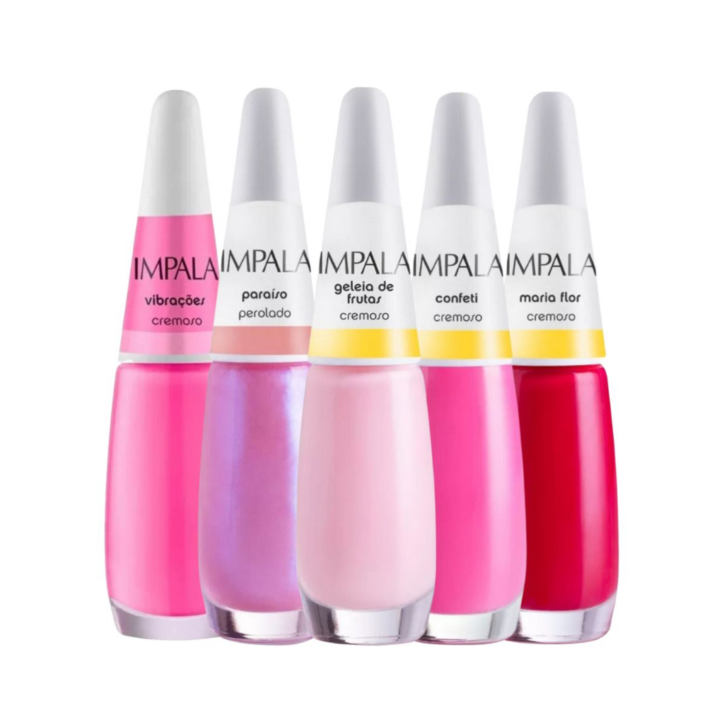 Impala - KIT 5 ESMALTES TODA BARBIE - TONS DE ROSA | Shopee Brasil