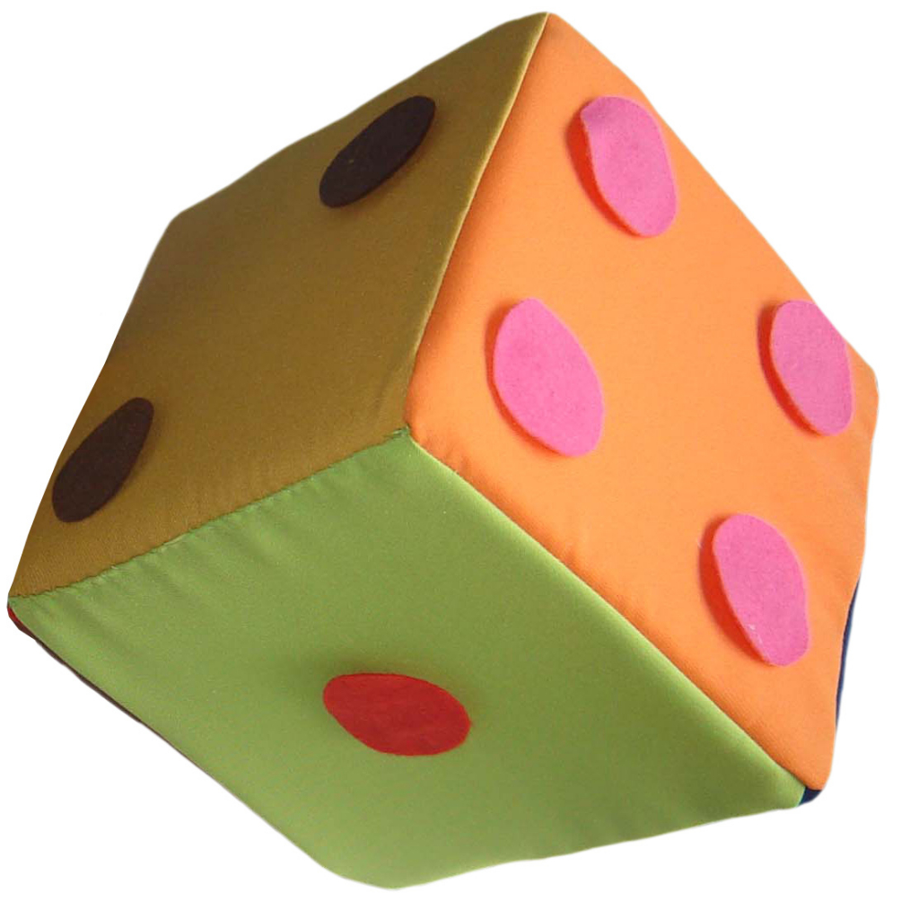 Dado Cubo de Espuma Revestida em Tecido Medindo 20 Cm X 20 Cm Unitario ...