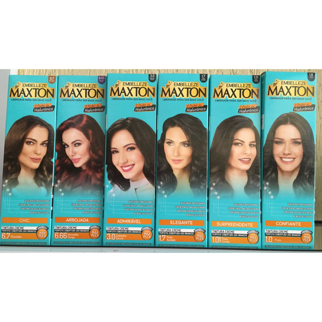 TINTA MAXTON EM CREME, COM 50g | Shopee Brasil