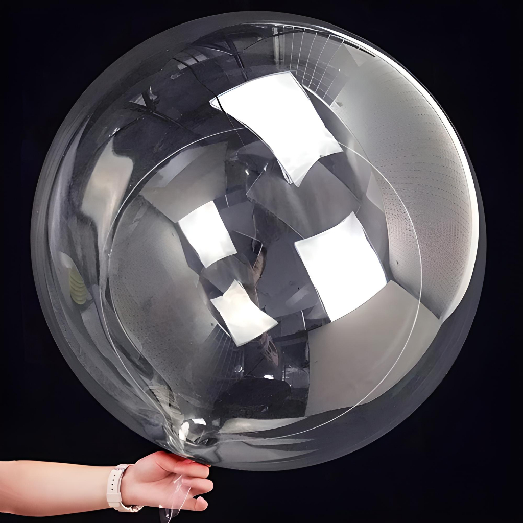 20 Balão Bubble Transparente 24" Polegadas 60cm Ballon Cake Para Festas ...