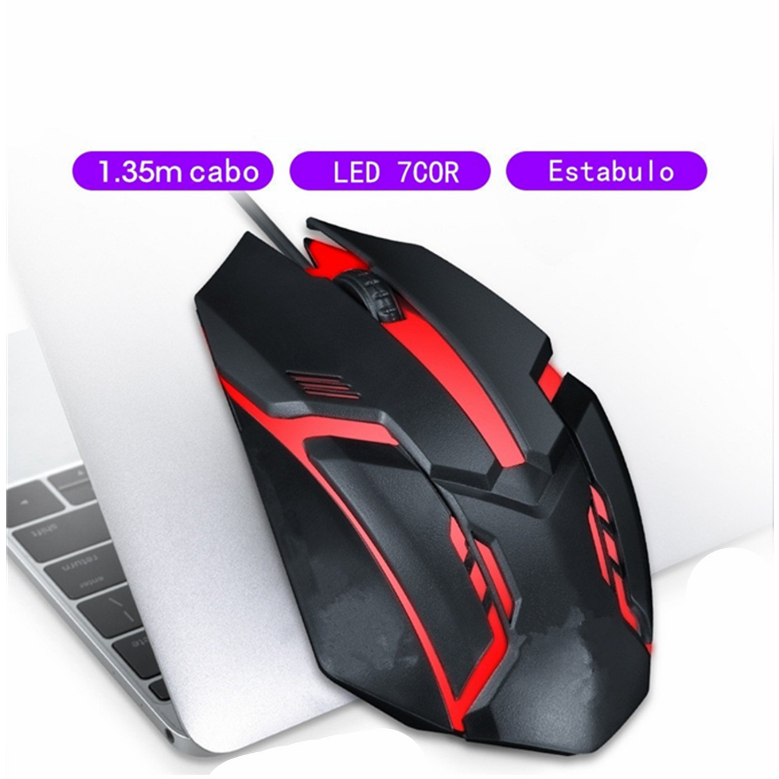 Mouse Gamer Para Jogos Computador Gamer/Mouse óptico 1200 DPI Mouse Com ...