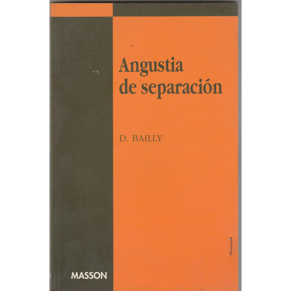 Livro Angustia de Separación - Daniel Bailly | Shopee Brasil