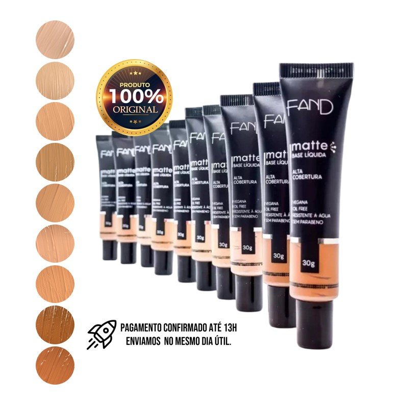 Base Líquida Matte da Fand Makeup 30g Resistente à Água Original ...