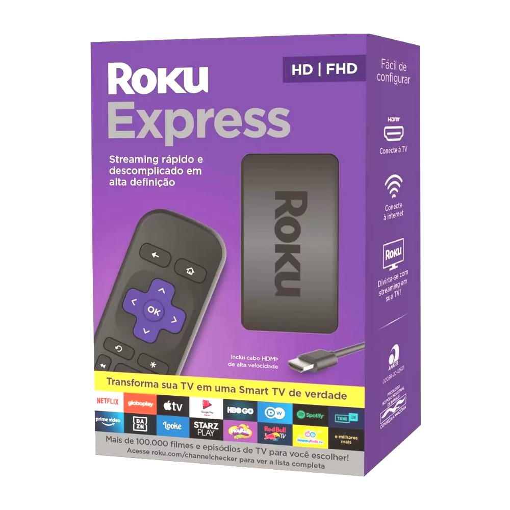 Roku Express - Dispositivo Streaming Player, Full HD, HDMI, Conversor ...