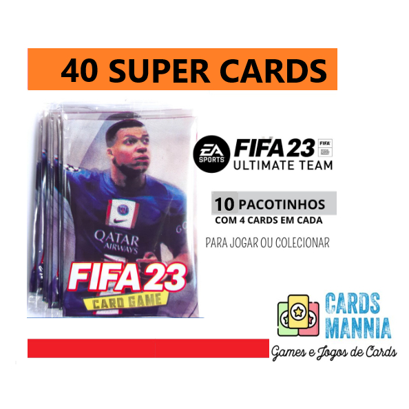 40 Cards FIFA = 10 Pacotinhos Lacrados com 4 cards em cada. Revenda ...