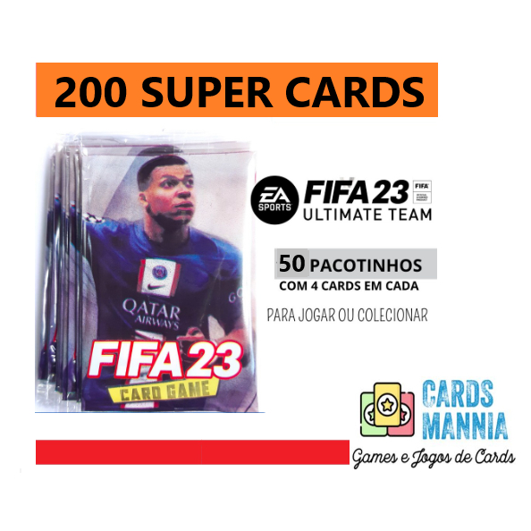 200 Cards FIFA = 50 Pacotinhos Lacrados com 4 cards em cada. Revenda/Cartinha/Trading cards/Card ...