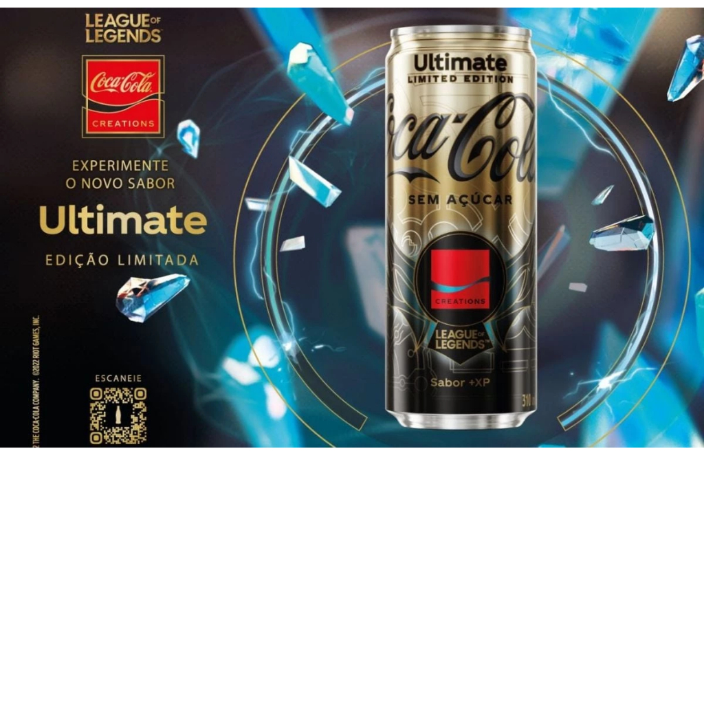 LEIA O ANÚNCIO Coca Cola Ultimate League of Legends 310ml Creations Lol ...