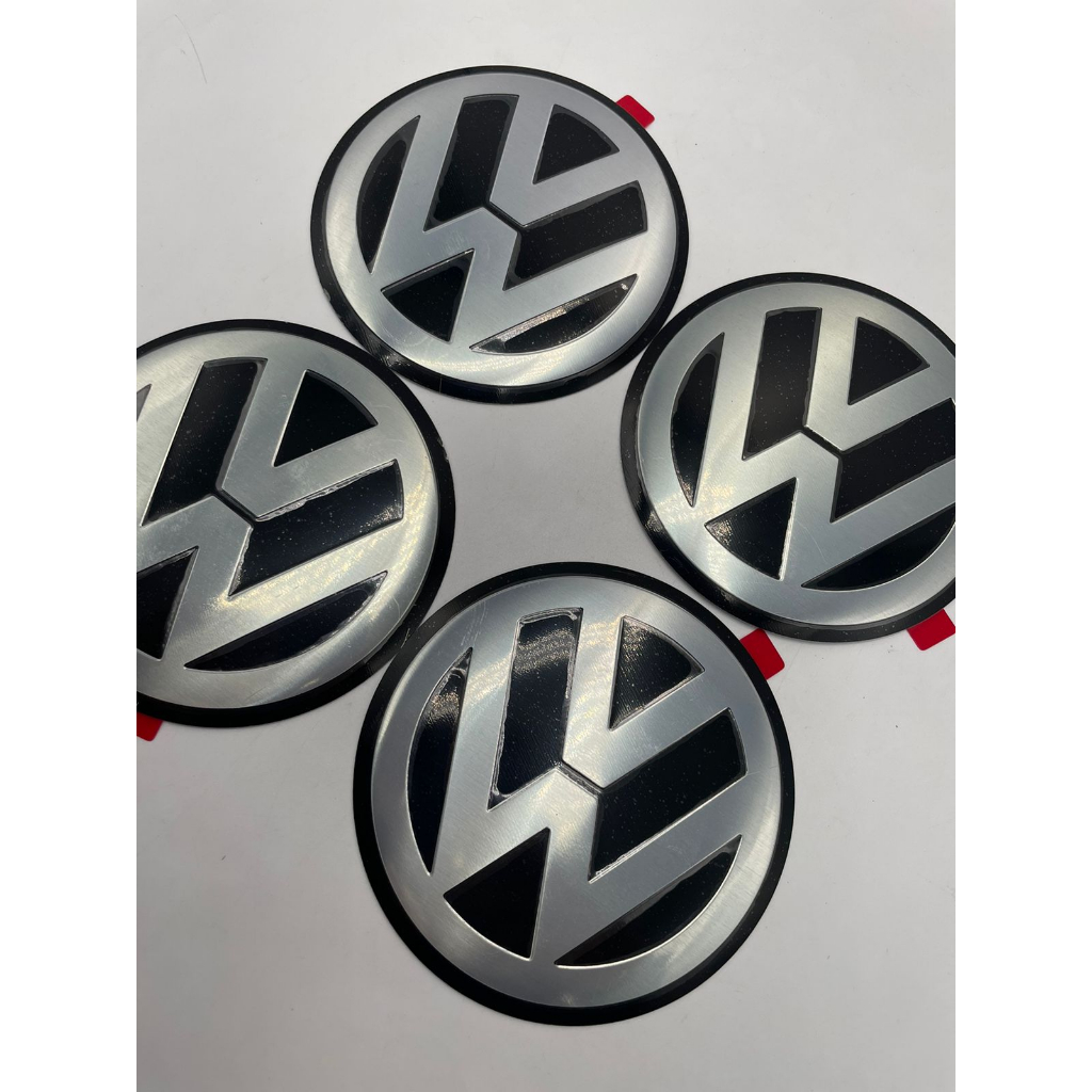 4 Emblemas Adesivo Novo Calota Roda Volkswagen (90mm) | Shopee Brasil