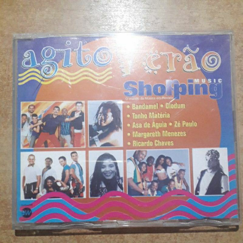 cd agito verão - axé ( banda mel, olodum, asa de águia, Margareth Menezes, Ricardo Chaves, Tonho ...