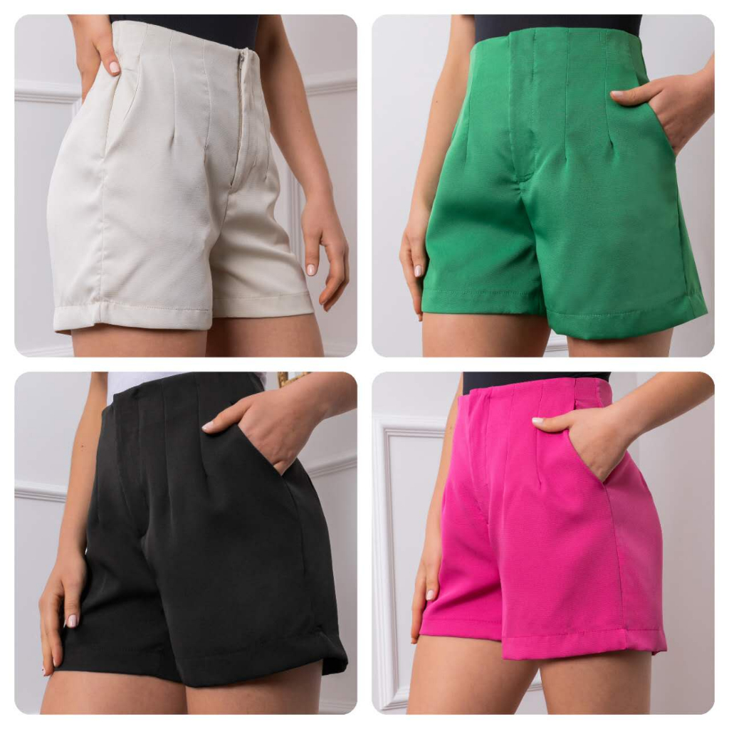 short alfaiataria modelo do short ZARA | Shopee Brasil