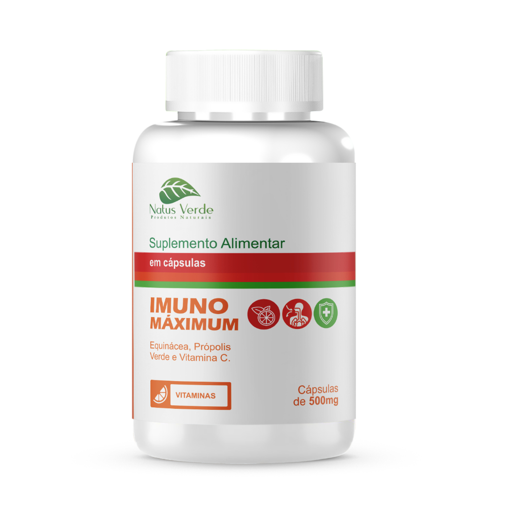IMUNO MAXIMUM COM VITAMINA C 500 MG 100 CAPS. | Shopee Brasil