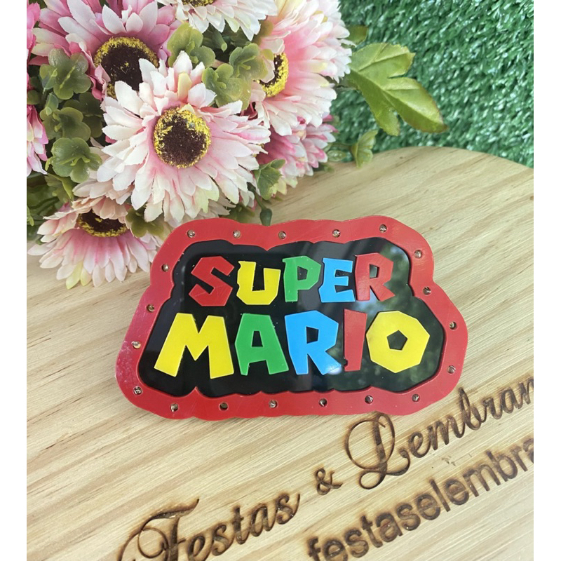 Placa Super Mario para led (11cm) (NAO ACOMPANHA O LED) | Shopee Brasil