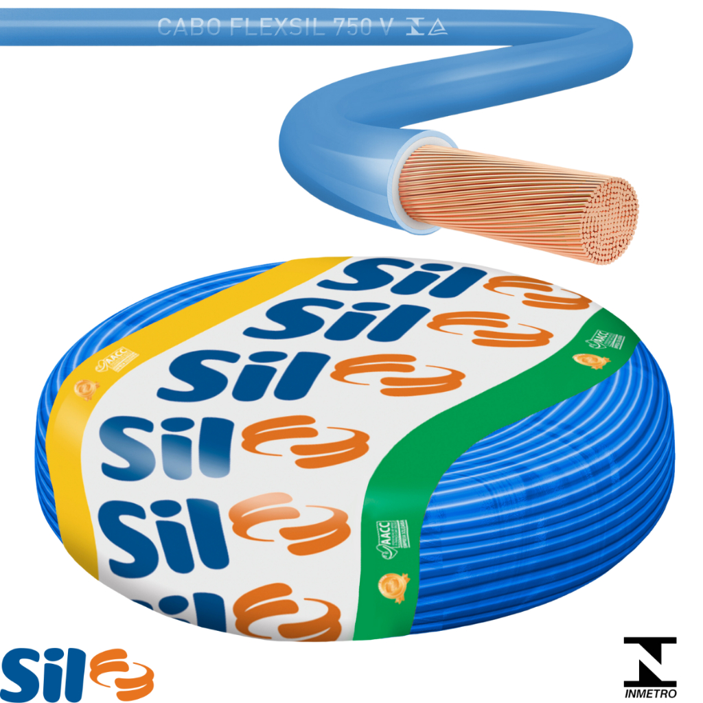 FIO CABO FLEXIVEL 2.5mm SIL COM 50 METROS ORIGINAL | Shopee Brasil
