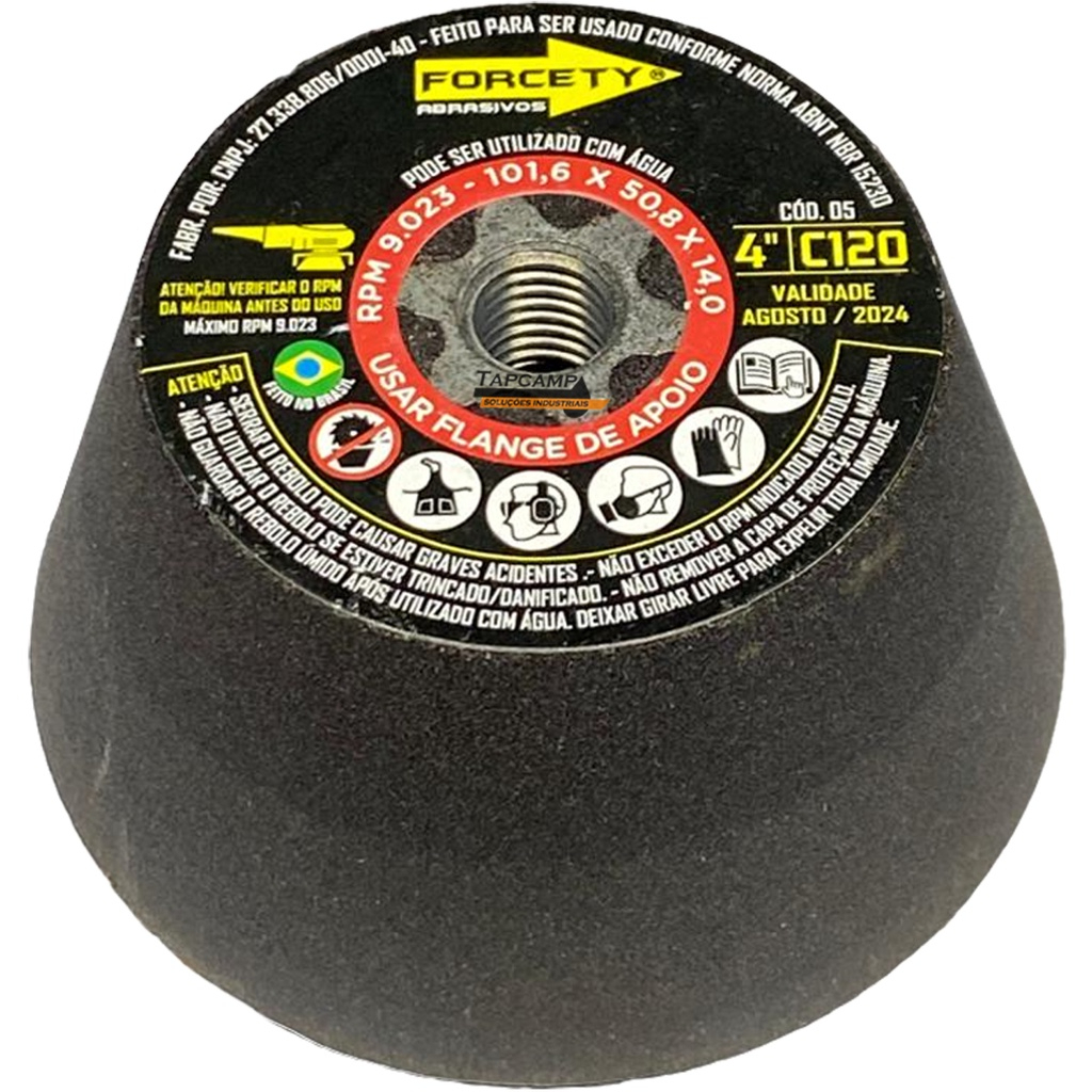 Rebolo Copo Cônico 4 Polegadas Marmoraria Porcelanato | Shopee Brasil