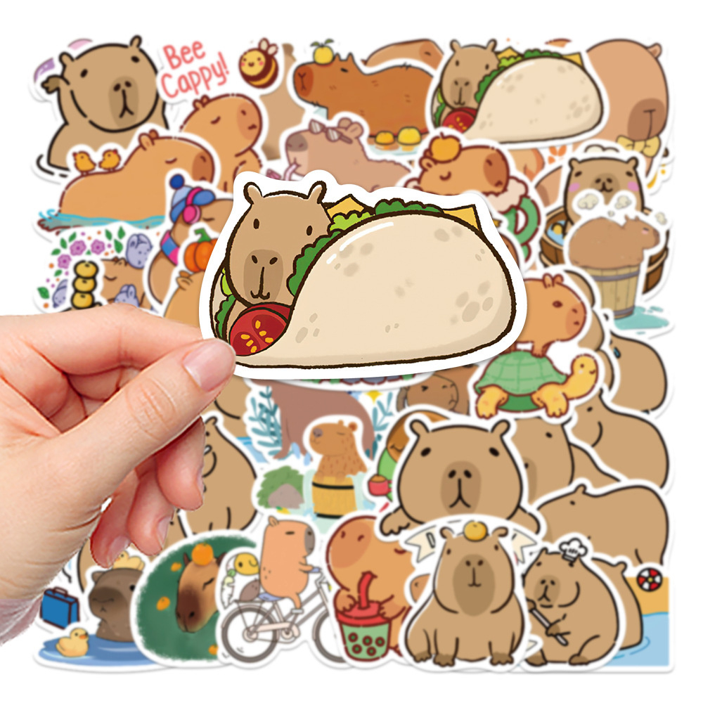 Adesivo - Capivara - 10 Unidades Sortidas | Shopee Brasil Adesivo - Capivara - 10 Unidades Sortidas | Shopee Brasil
