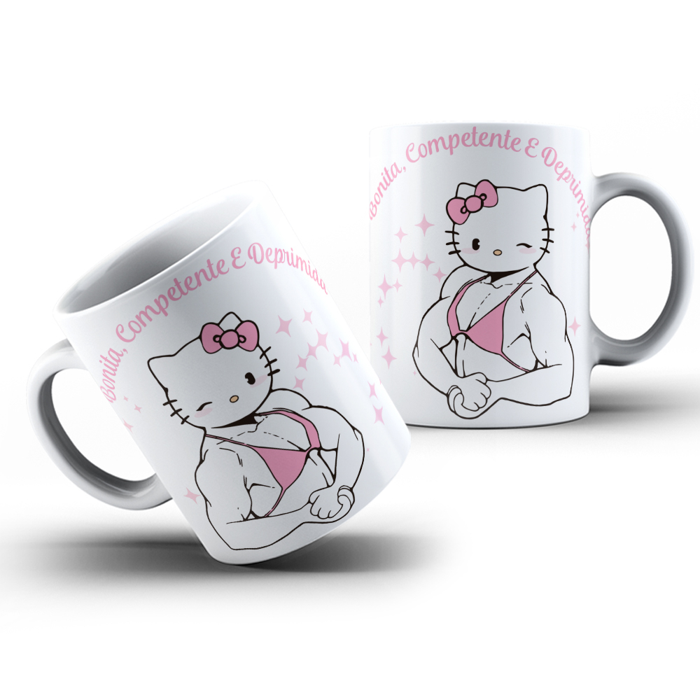 Caneca Hello Kitty Maromba Gatinha Bombada Colecionável Meme | Shopee ...