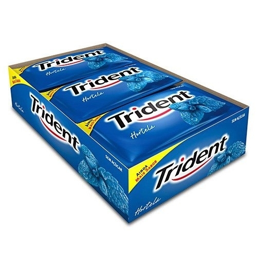 Chicle Trident 21un Mondelez Hortela | Shopee Brasil