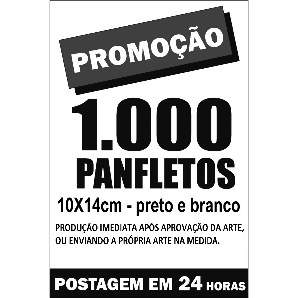 Panfleto Preto e Branco | Shopee Brasil